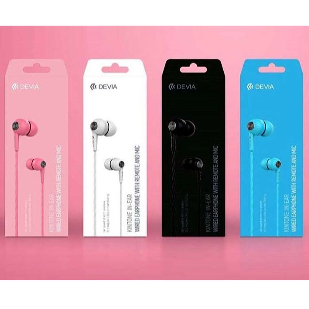 سماعة أذن سلكية مع ميكروفون Devia Kintone HP58B